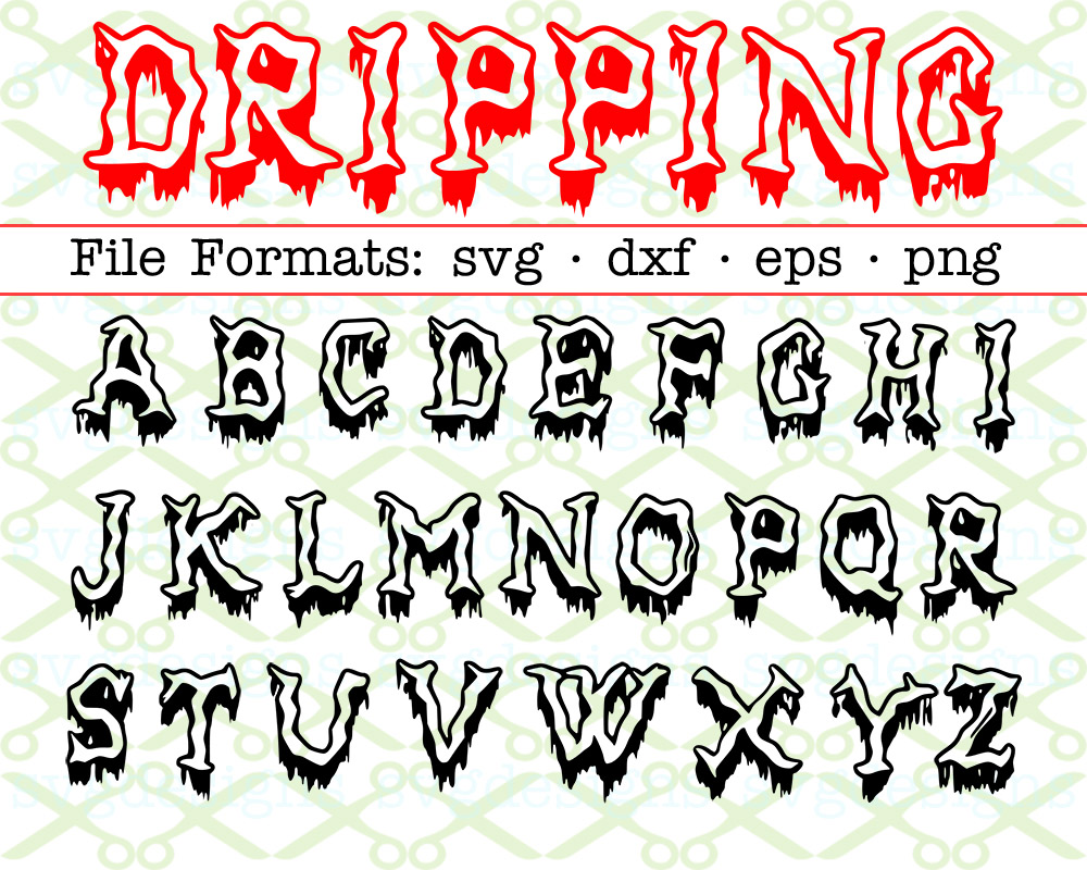Dripping Letters Font