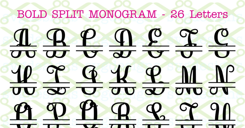 BOLD SPLIT LETTER SVG-Cricut & Silhouette Files SVG DXF EPS PNG ... BOLD SPLIT LETTER SVG-Cricut & Silhouette Files SVG DXF EPS PNG ...