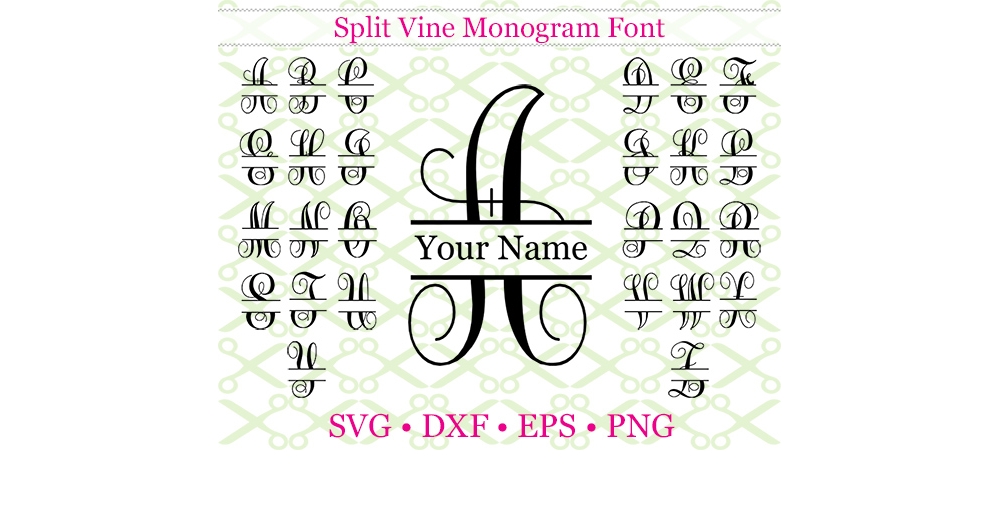 VINE STYLE SPLIT LETTER SVG-Cricut & Silhouette Files SVG DXF EPS PNG ... VINE STYLE SPLIT LETTER SVG-Cricut & Silhouette Files SVG DXF EPS PNG ...