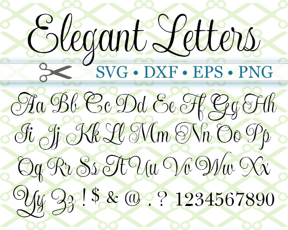 Fancy Script Monogram Font