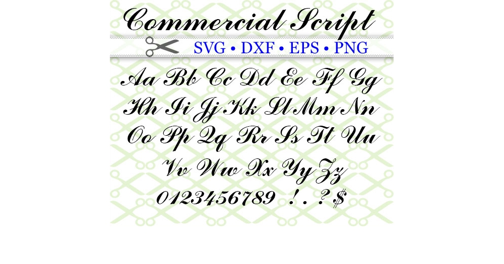 SOFIA SCRIPT SVG FONT-Cricut & Silhouette Files SVG DXF EPS PNG ...