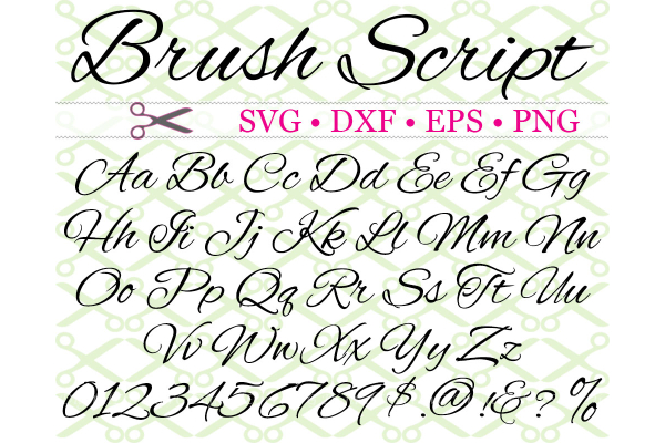 Beautiful Fonts Alphabet