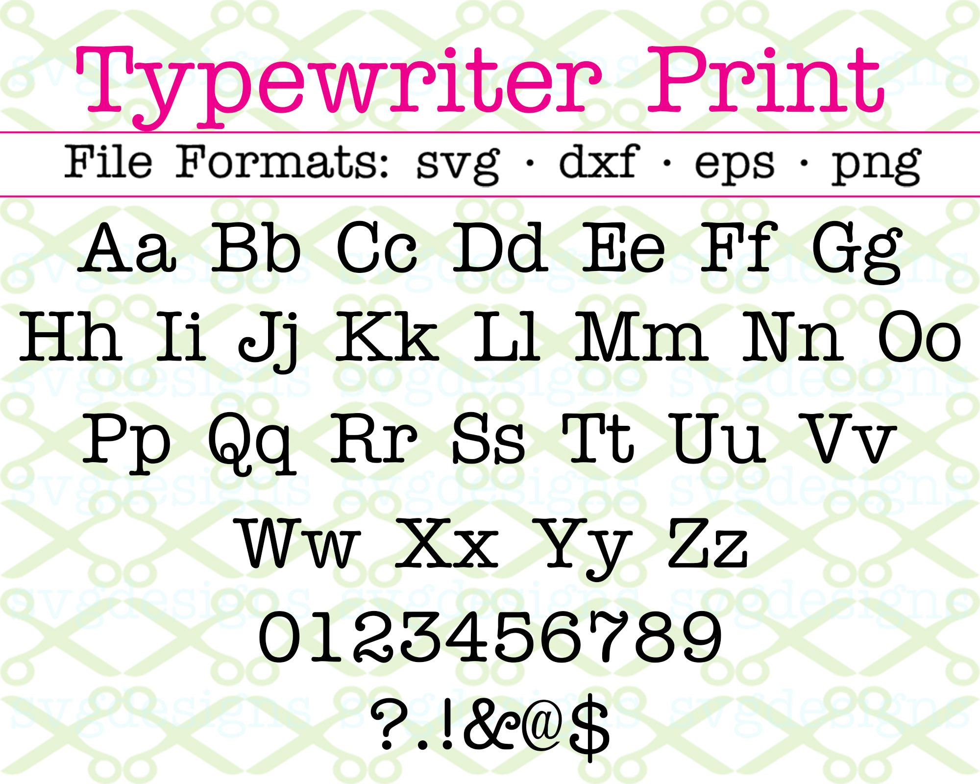 minimalist wall art Distressed Typewriter Font Digital Graphic Be ...